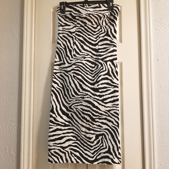 unbranded | Dresses | Nwot Strapless Animal Print Dress | Poshmark